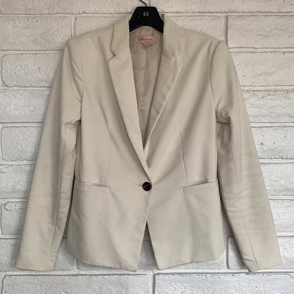 Philosophy | Jackets & Coats | Philosophy Eggshell Suit Jacket | Poshmark